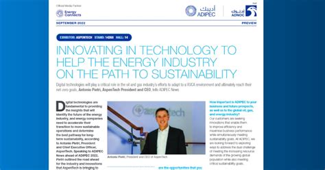 Aspentech Subsurface Science And Engineering On Linkedin Adipec Publication