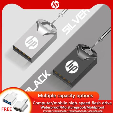Hp Metal Drive Gb Gb Gb Gb Usb Pendrive With Keychain Flash Drive Usb Pendrive Gb