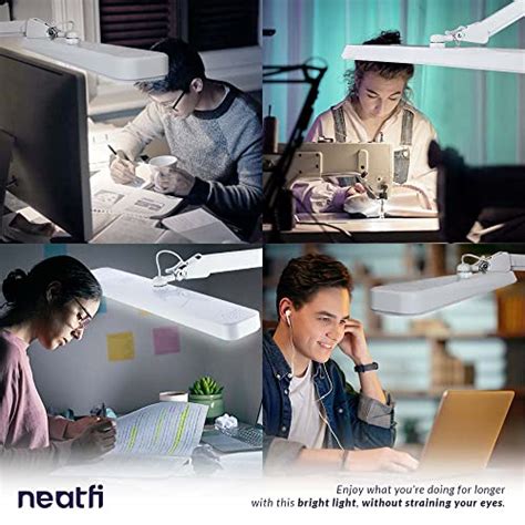 Neatfi New Model XL 2 500 Lumens LED Task Lamp 30W Super Bright Desk Lamp 162 Pcs SMD LED