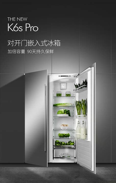 意大利daogrs K6sp嵌入式冰箱不锈钢家用内嵌式橱柜子定制双开门 天猫