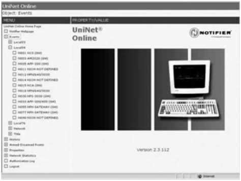 Notifier Onyx Series Uninet 2000 Integrated Facilities Monitoring