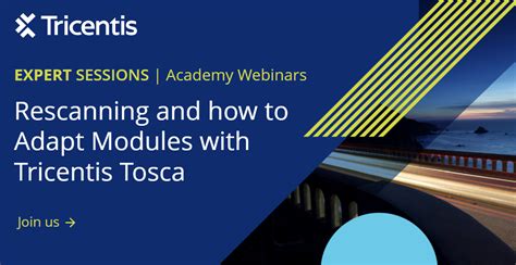 Tricentis Expert Session Rescanning And How To Adapt Modules With Tricentis Tosca