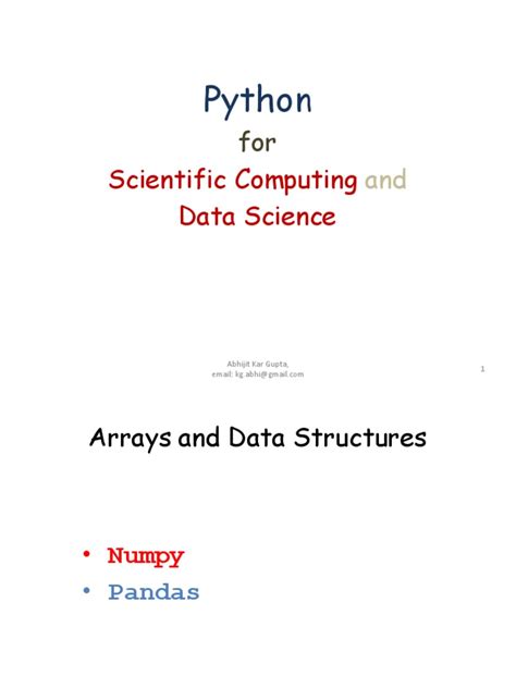 python for data science and scientific computation pdf computer