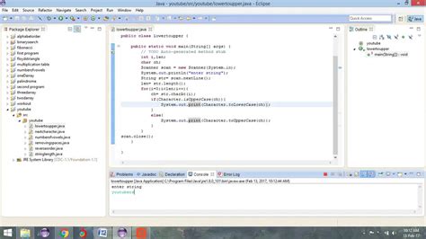 Simple Java Program To Manipulate Given String Youtube