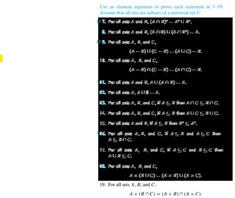 solved use an element argument to prove each statement in