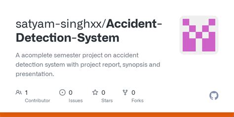 GitHub Satyam Singhxx Accident Detection System A Acomplete Semester Project On Accident
