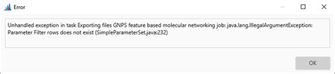 Export For Gnps Issue · Issue 1268 · Mzminemzmine · Github