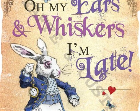 Alice Adventures In Wonderland Instant Download Wall Art Printable A4 Poster The White