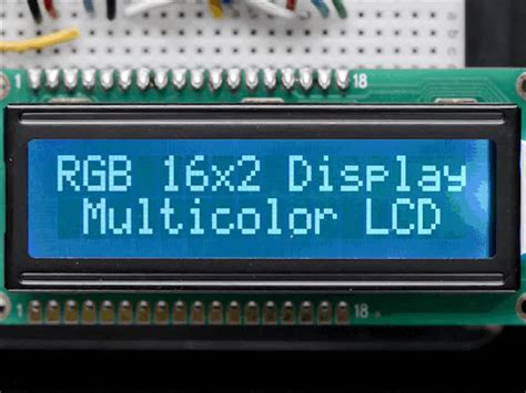 Rgb Backlight Negative Lcd 16x2 Extras [rgb On Black] Id 399