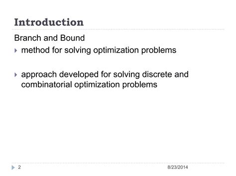 Branch And Bound Technique Pptx