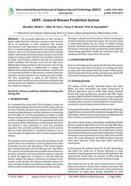 Disease Prediction Using Machine Learning Ppt