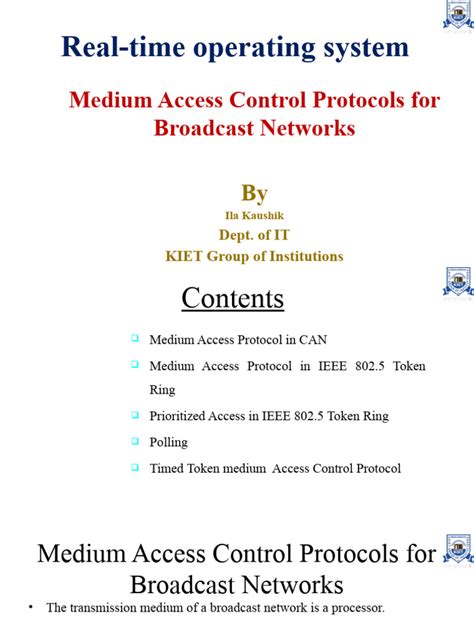 Medium Access Control Protocols For Broadcast Networks Pdf Computer