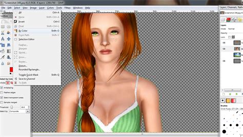 Kali S Tips Tricks Tutorials Cutting Out Sims GIMP