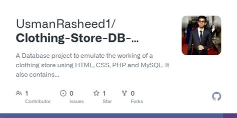 Github Usmanrasheed1clothing Store Db Project A Database Project To