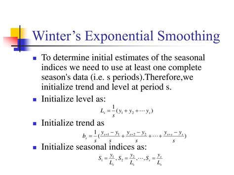 PPT MOVING AVERAGES AND EXPONENTIAL SMOOTHING PowerPoint Presentation ID