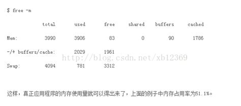 Linux下内存的使用率正确的算法linux内存使用率计算公式 Csdn博客