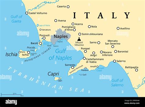 Bay Area Map Naples Italy Pompeii Herculaneum And Paestum Tours