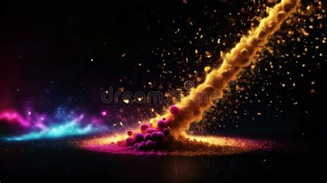 Cosmic Energy Burst A Vibrant Explosion Of Colors Stock Footage Video Of Energy Burst 360961908