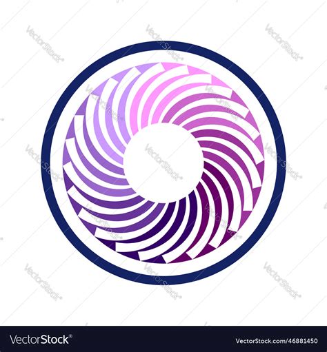 Circular Rotation Design Element Royalty Free Vector Image