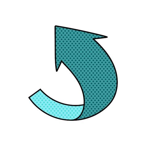 Premium Vector Arrow Halftone Hand Drawn Color Vector Illustration