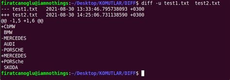 Örneklerle Linuxta diff Komutu Nasıl Kullanılır Linux Data Linux Sysadmin
