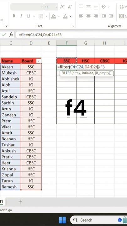 Part 7 How To Use The Filter Function Excel Interview Question Youtube