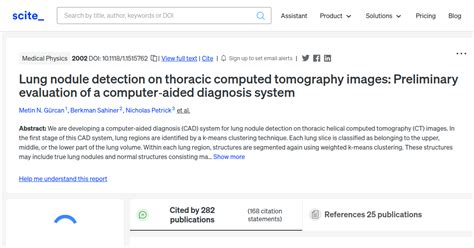 Lung Nodule Detection On Thoracic Computed Tomography Images