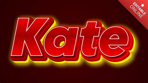 Kate Text Effect Generator