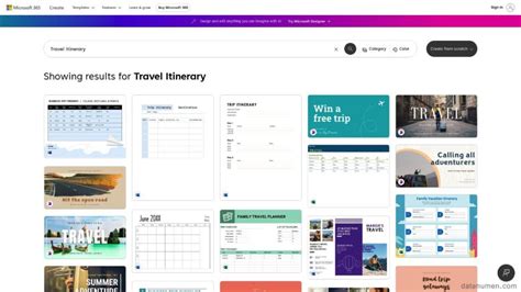 Best Word Travel Itinerary Template Sites FREE