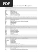 Dental Abbreviations And Meanings Pdf