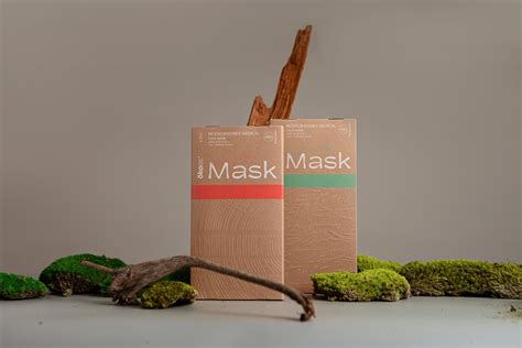 Packaging Design For Okosix Biodegradable Face Mask World Brand