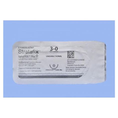Stratafix Spiral Pds Plus Suture 3 0 8 Triclosan Pdo Mnflmnt Sh1 Vio 12 Bx Medex Supply