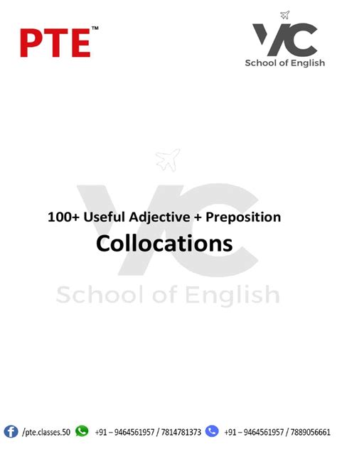 Common Adjective Collocation List Vc Pdf