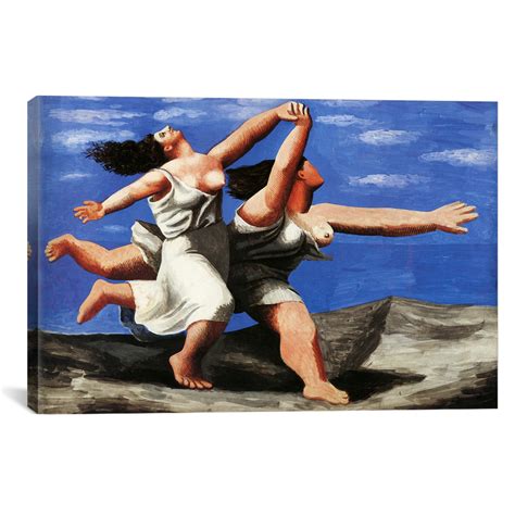Two Women Running On The Beach Pablo Picasso 1922 The Cubism