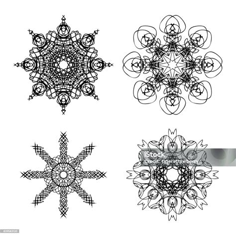 차크라 개념 집합입니다 영 성 그리고 화려한 만다라 손으로 그린 기호의 흰색 절연에 평화 불교 밀 교 플래시 문신 영 작품입니다 Om 대칭 기호 모조 요가 만다라 벡터입니다