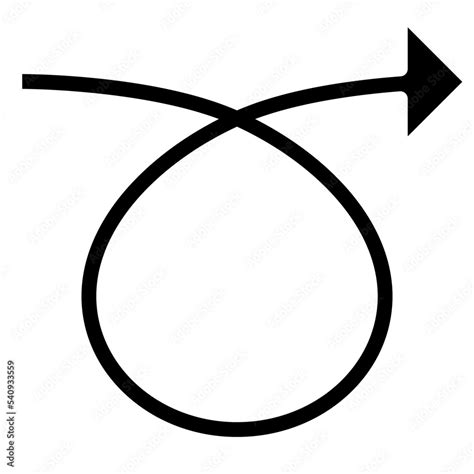 Right Loop Arrow Stock Vector Adobe Stock