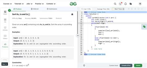 Korapati Sai Jahnavi On Linkedin Geeksforgeeks Geekstreak2024 Gfg160 Codingchallenge Sort012
