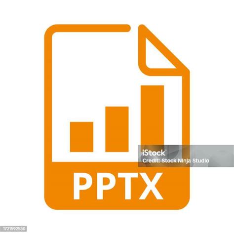 pptx 파일 아이콘입니다 벡터 파일 형식으로 저장할 수 있습니다 문서 파일 확장자 modern flat design 아이콘에