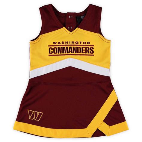 Washington Commanders Infant Cheer Captain Jumper Dress Jrs Sports
