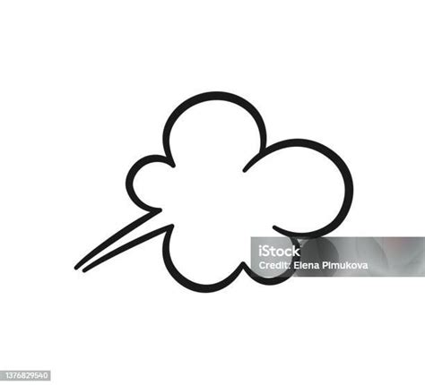 만화 방귀 구름 나쁜 악취 풍선 폭발 화가 호흡 코믹 한 스타일의 연기 가스구름 재미있는 자만심 기호 흰색 배경에 격리된 벡터 그림 과도에 대한 스톡 벡터 아트 및 기타