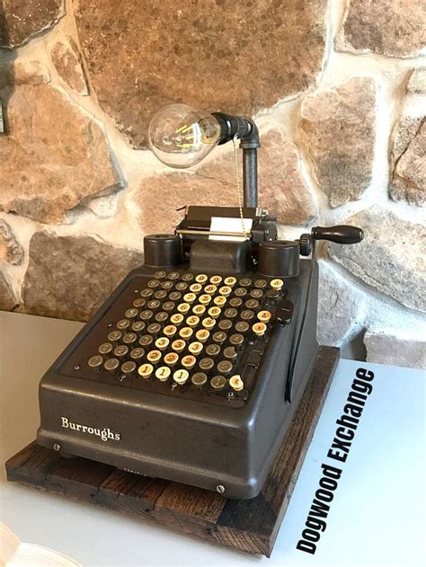 Vintage Adding Machine Lamp