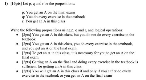 Solved Pts Let P Q And R Be The Propositions P You Chegg Com