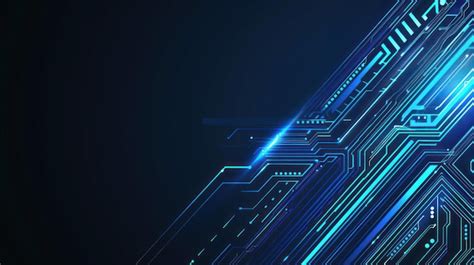 Abstract Digital Circuitry Background Premium Ai Generated Image