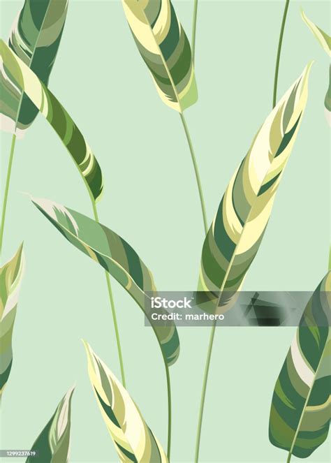 녹색 배경 템플릿에 열대 잎의 원활한 패턴 웨딩 초대장 인사말 카드 브로셔 배너 및 패션 디자인을위한 꽃 요소의 벡터 세트 0명에 대한 스톡 벡터 아트 및 기타 이미지