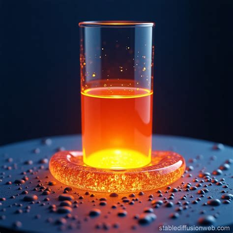 Glass Melting Simulation Stable Diffusion Online