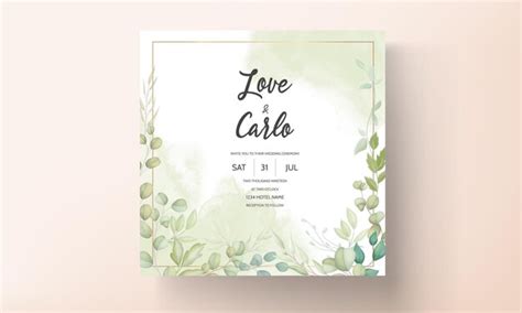 Wedding Leaf Theme Vectors And Illustrations For Free Download