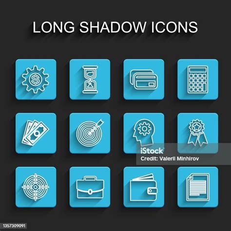 세트 라인 대상 스포츠 서류 가방 달러 기호와 기어 지갑 문서 화살표 메달 스타와 인간의 머리 기어 아이콘 내부 벡터 가방에 대한 스톡 벡터 아트 및 기타 이미지 Istock