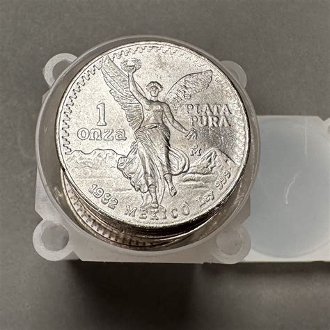 Lot 008 Coins Twenty 1982 Mexico 1 Oz Silver Libertad Coins Douglas
