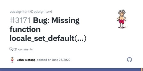 Bug Missing Function Localesetdefault · Issue 3171