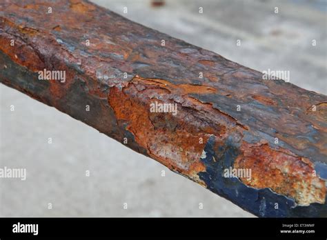 Rust Series The Beauty Of Rust In The Multi Coloured Oxidation Stock Photo Alamy